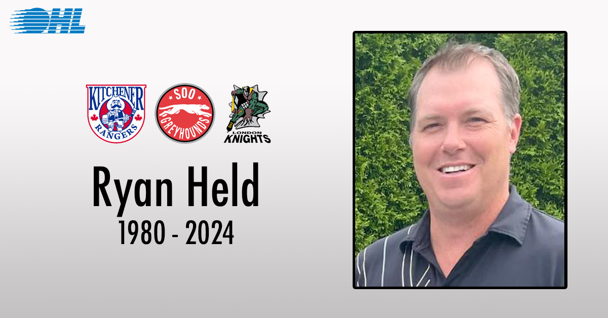 OHL mourns the loss of Ryan Held - Ontario Hockey League