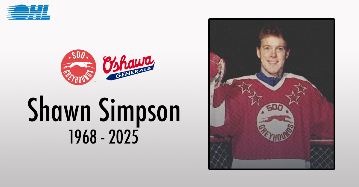 OHL Mourns the Loss of Shawn Simpson - Ontario Hockey League
