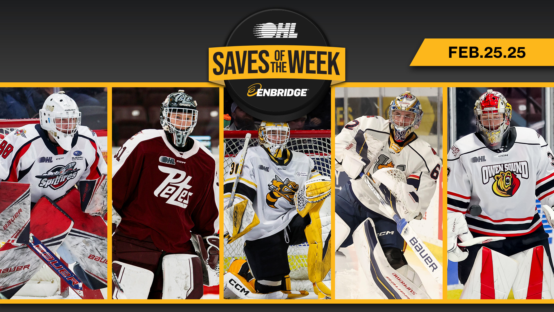 Enbridge OHL Saves of the Week: Feb. 25, 2025 - Ontario Hockey League