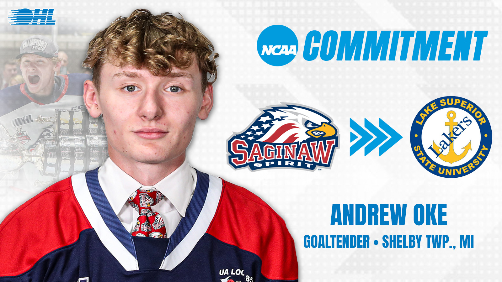 Spirit's Andrew Oke commits to Lake Superior State University - Ontario ...