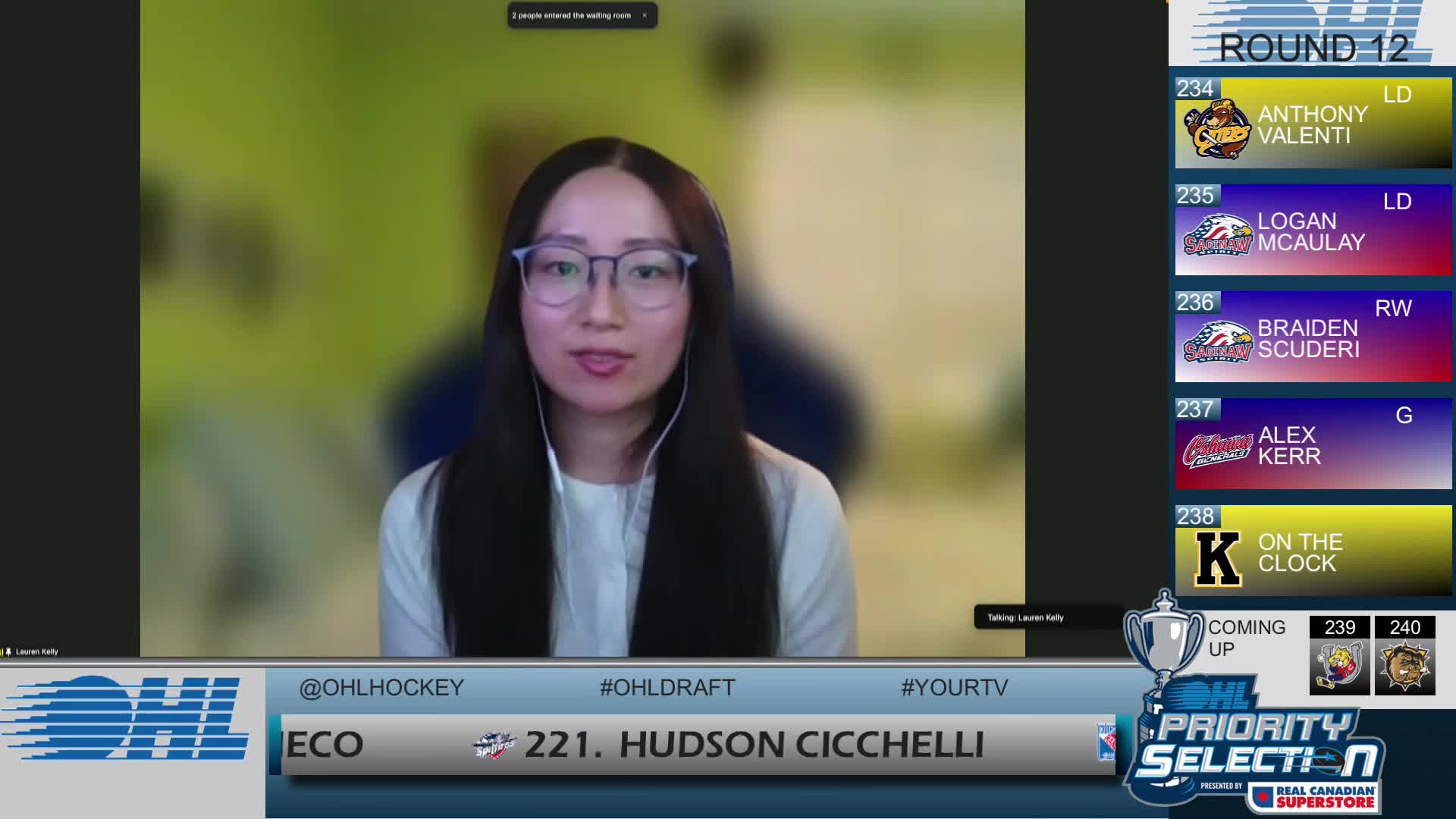 2025 OHL Priority Selection - Ontario Hockey League