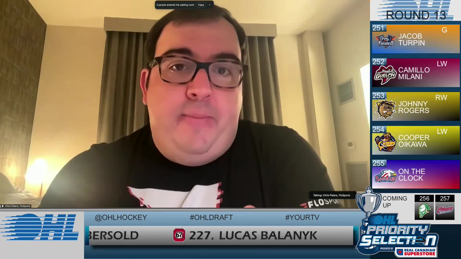 2025 OHL Priority Selection - Ontario Hockey League