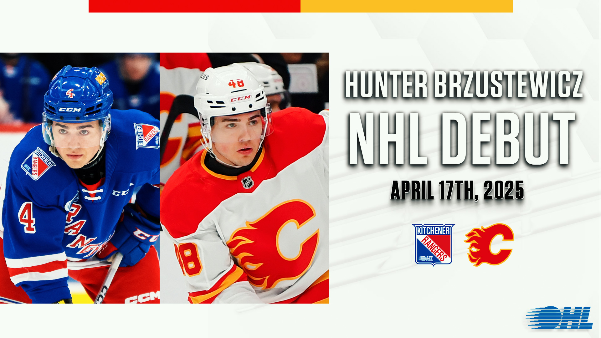 NHL Debut: Hunter Brzustewicz (Apr. 17, 2025) - Ontario Hockey League