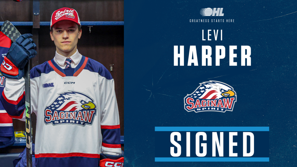 Spirit sign third-round selection Levi Harper - Ontario Hockey League