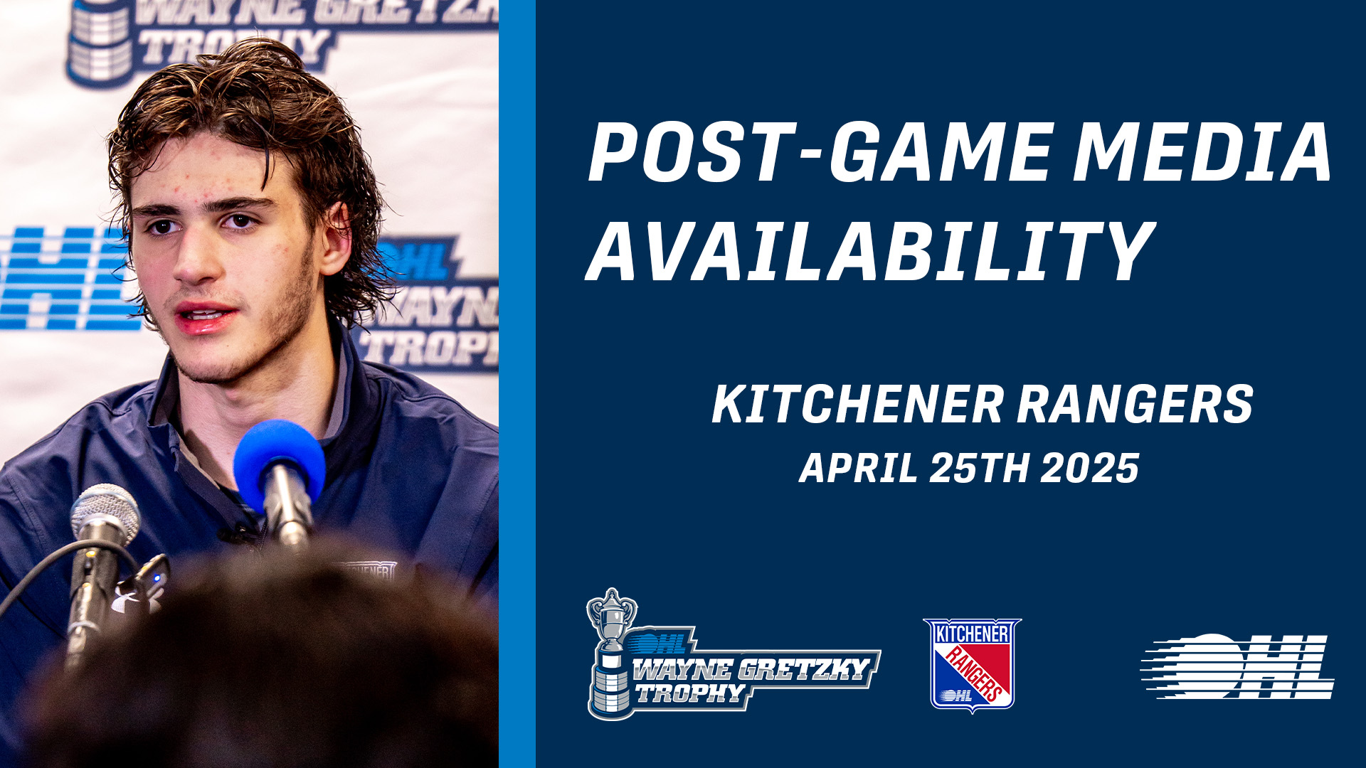 OHL Post-Game Media Availability: Kitchener Rangers – April 25, 2025 ...