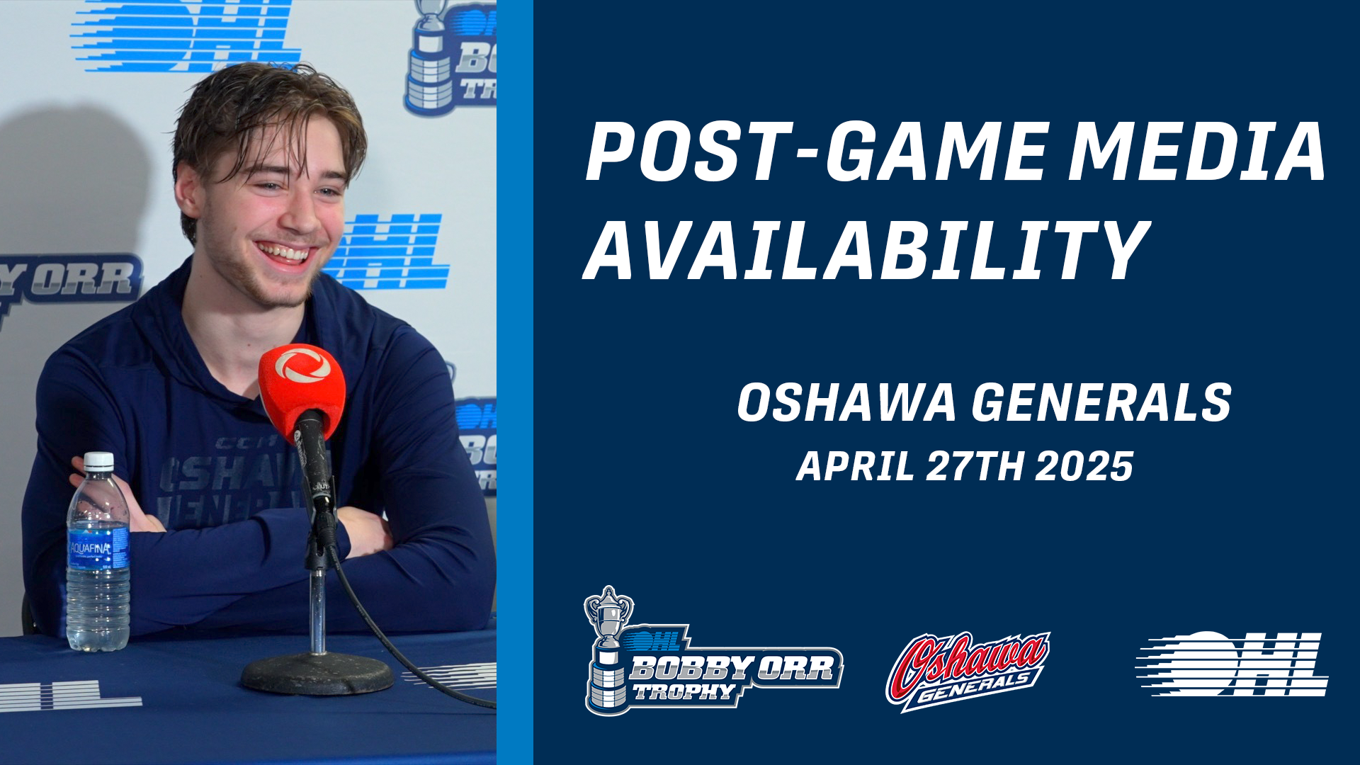 OHL Post-Game Media Availability: Oshawa Generals – April 27, 2025 ...