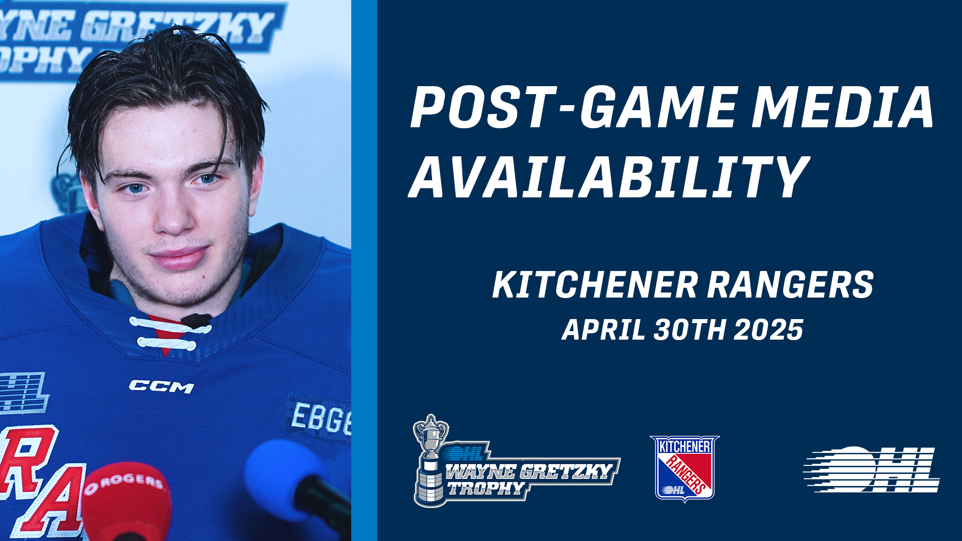 OHL Post-Game Media Availability: Kitchener Rangers – April 30, 2025 ...