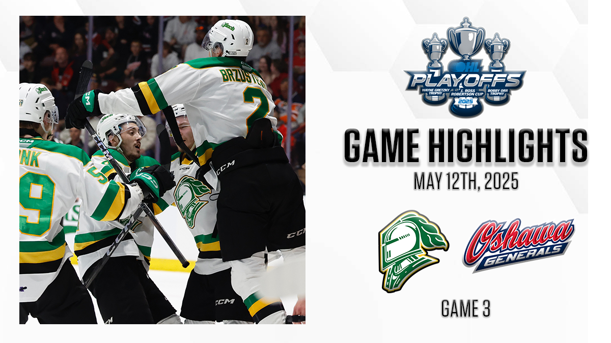 OHL Highlights: London Knights @ Oshawa Generals May 12, 2025 - Ontario ...