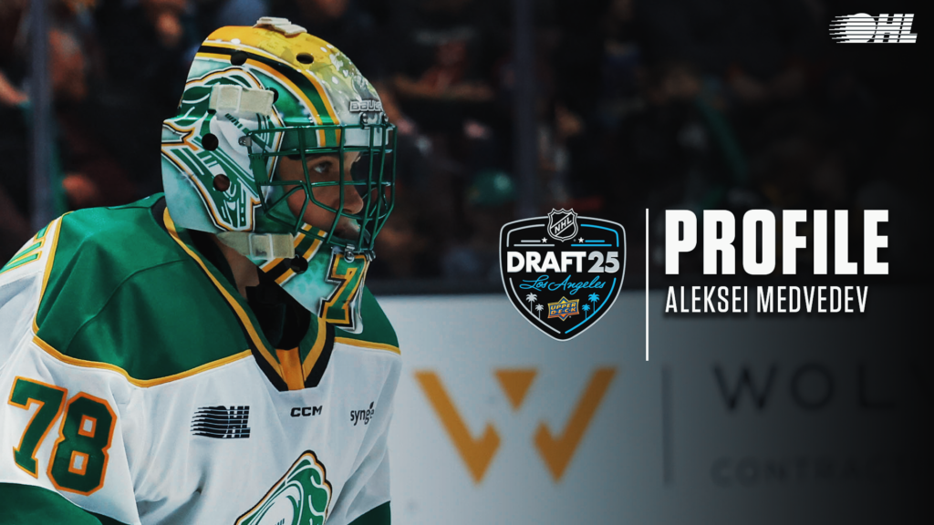 2025 NHL Draft Profile: Aleksei Medvedev - Ontario Hockey League