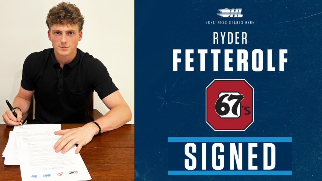 Free agent goaltender Ryder Fetterolf commits to 67’s - Ontario Hockey ...