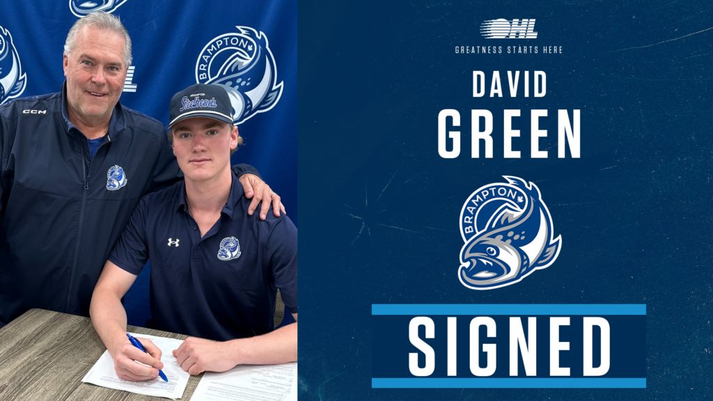 Steelheads sign defenceman David Green - Ontario Hockey League