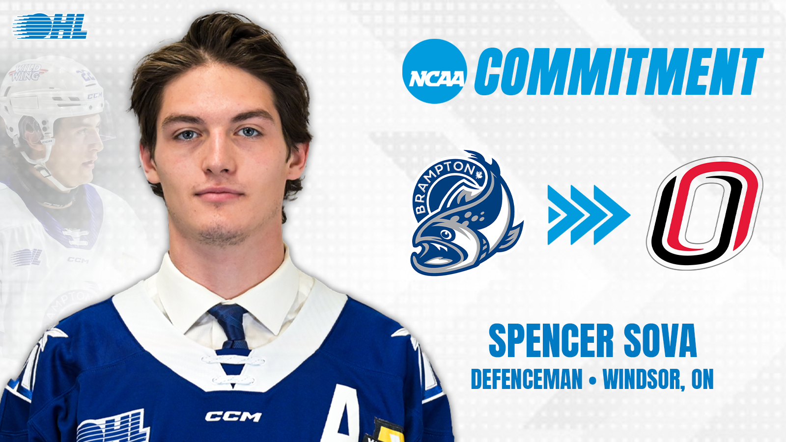 Steelheads’ Spencer Sova commits to Omaha University - Ontario Hockey League