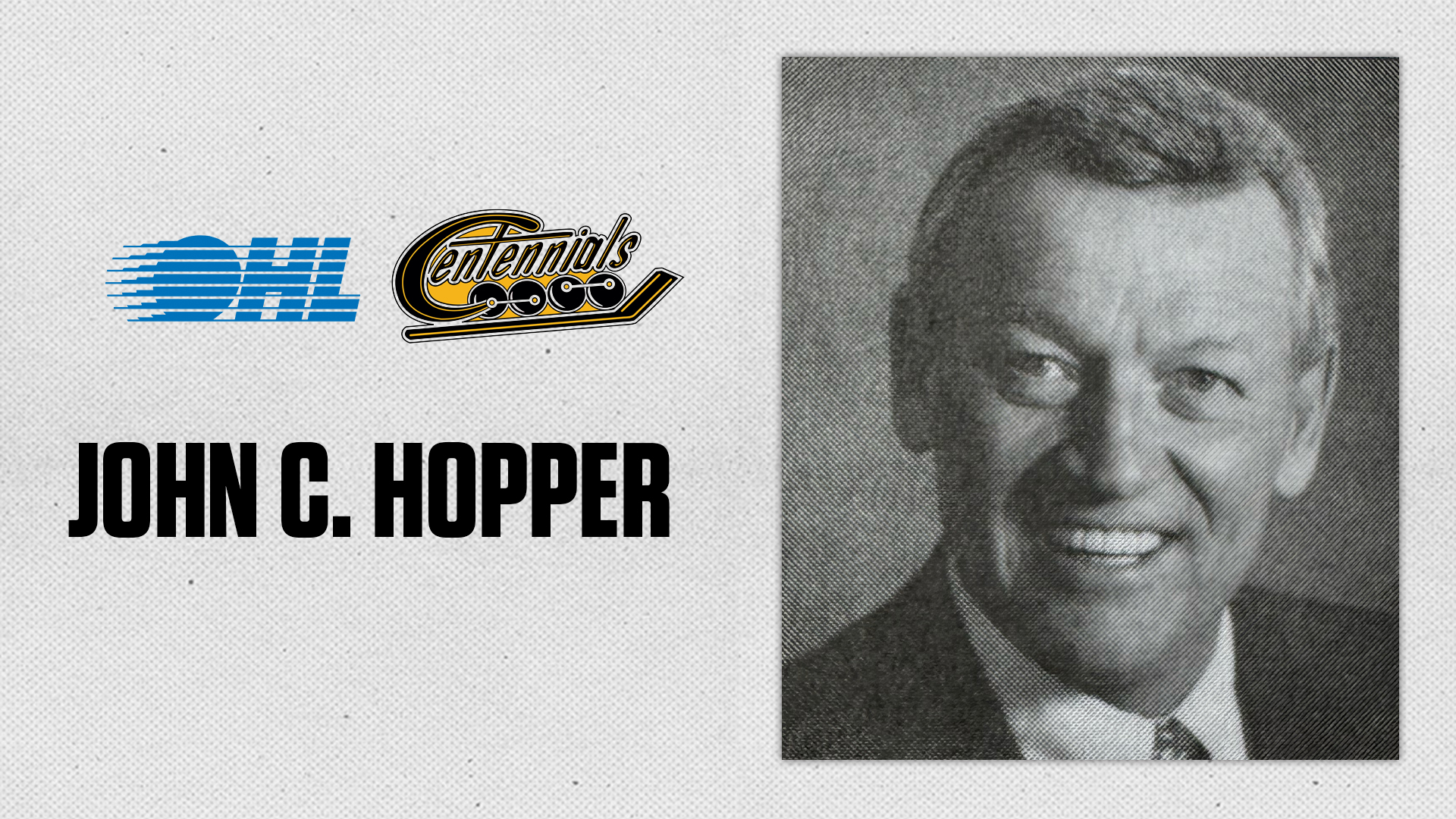 OHL mourns the loss of John C. Hopper - Ontario Hockey League