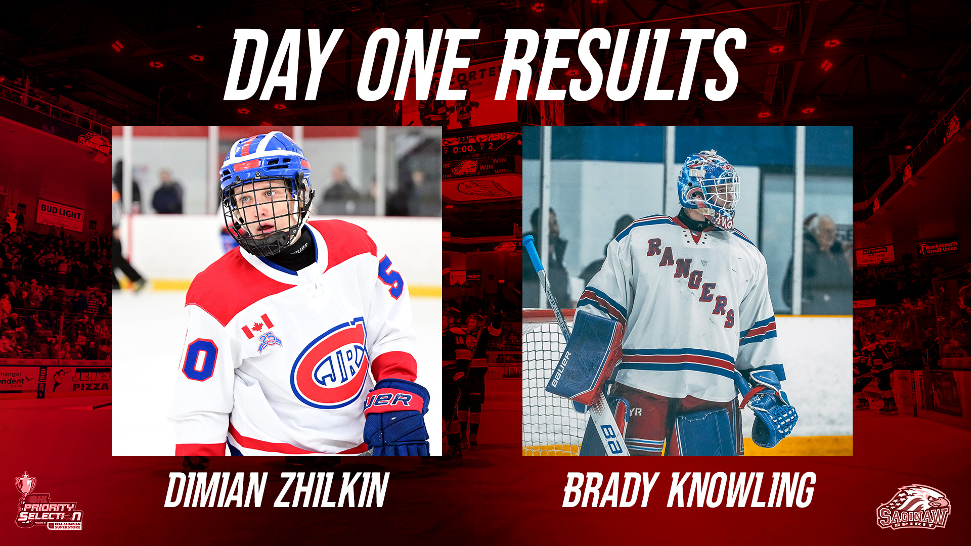 Spirit complete day 1 of 2024 OHL Priority Selection - Saginaw Spirit