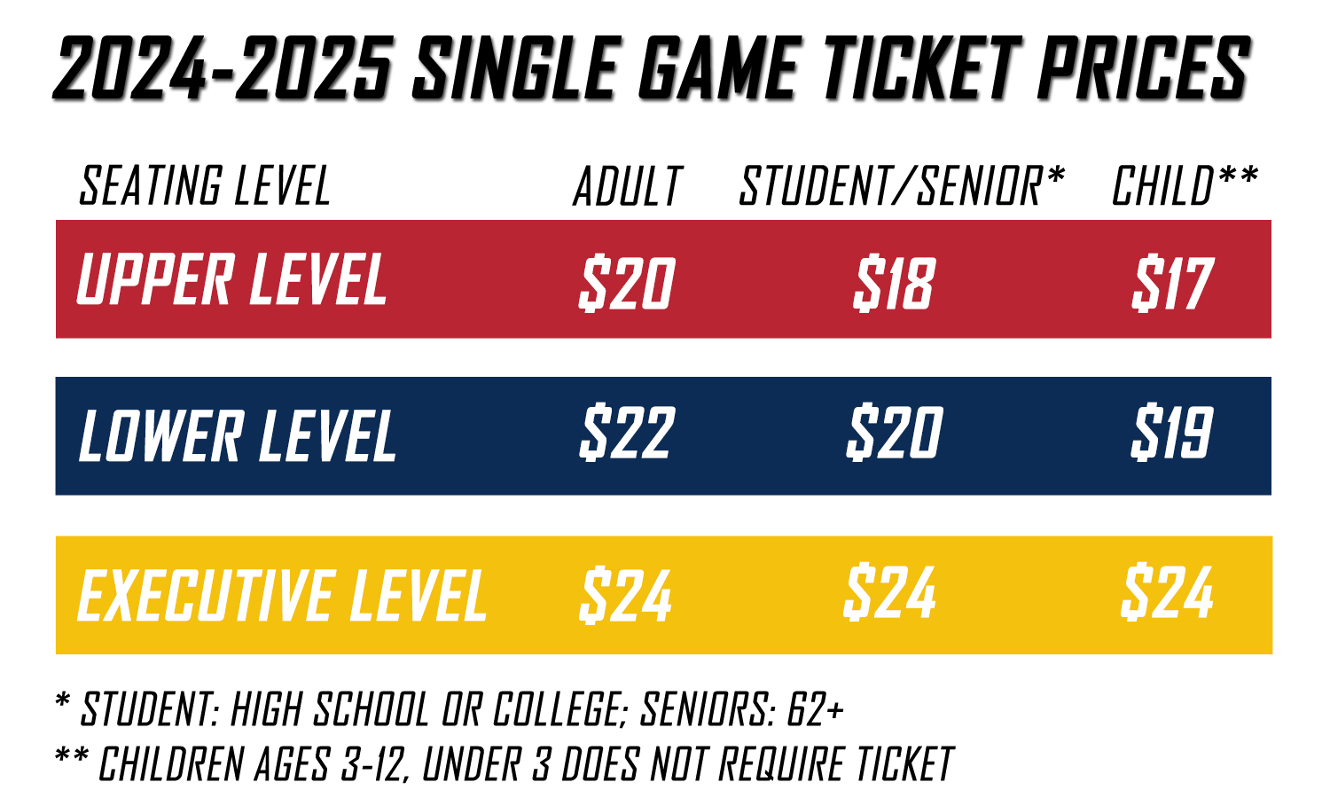 Single Game Tickets - Saginaw Spirit