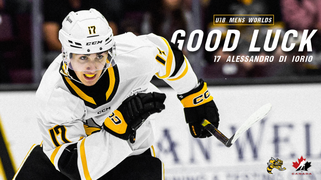 Sarnia Sting’s Alessandro Di Iorio Named To Team Canada For 2025 IIHF ...