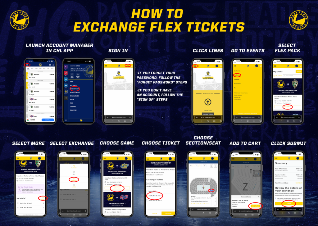 Exchange your Flex Tickets - Saskatoon Blades