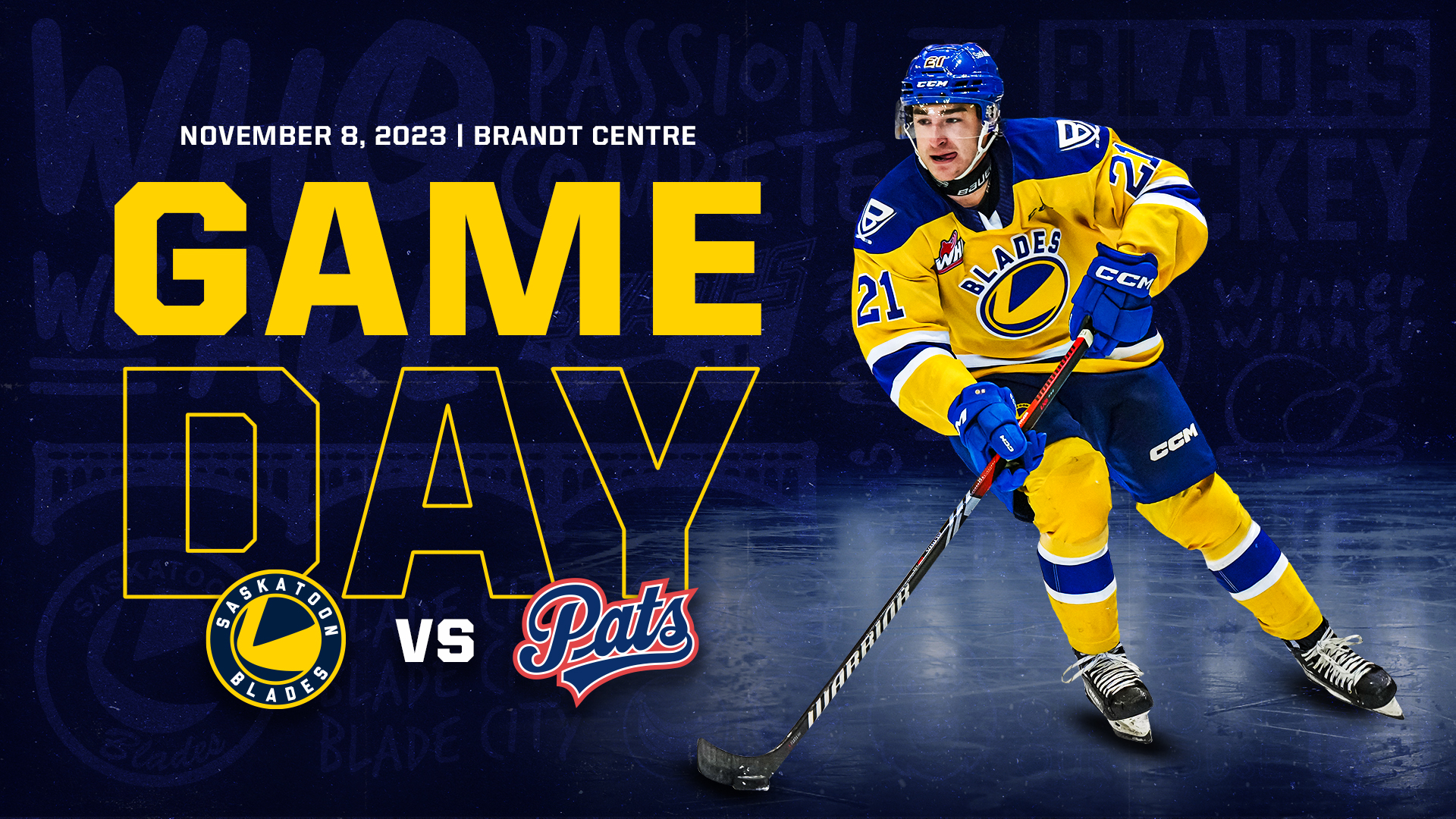 GAME 17 PREVIEW | Blades, Pats meet for second straight game ...