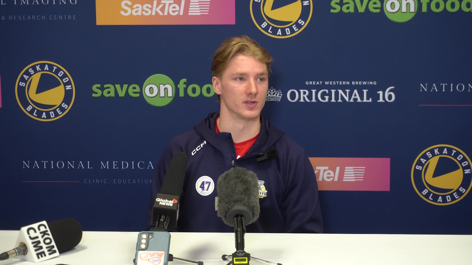 ON THE RECORD | Alternate captain Charlie Wright - Saskatoon Blades