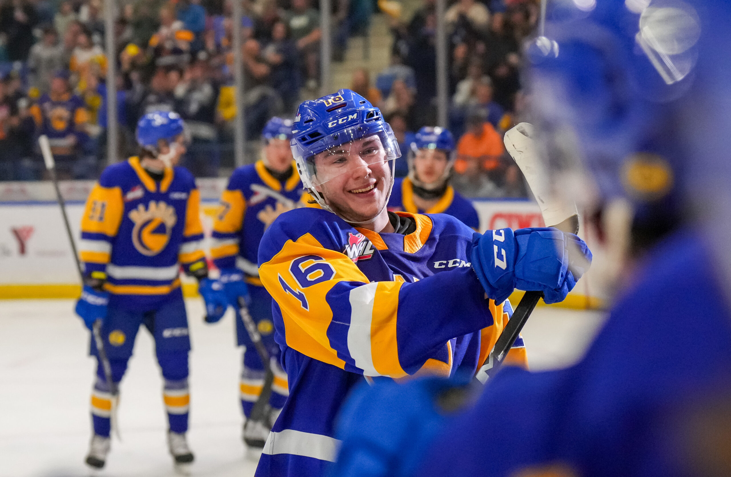 ROUND 2 GAME 1 RECAP | Minten's three-point night secures Game 1 win for Blades over Rebels ...