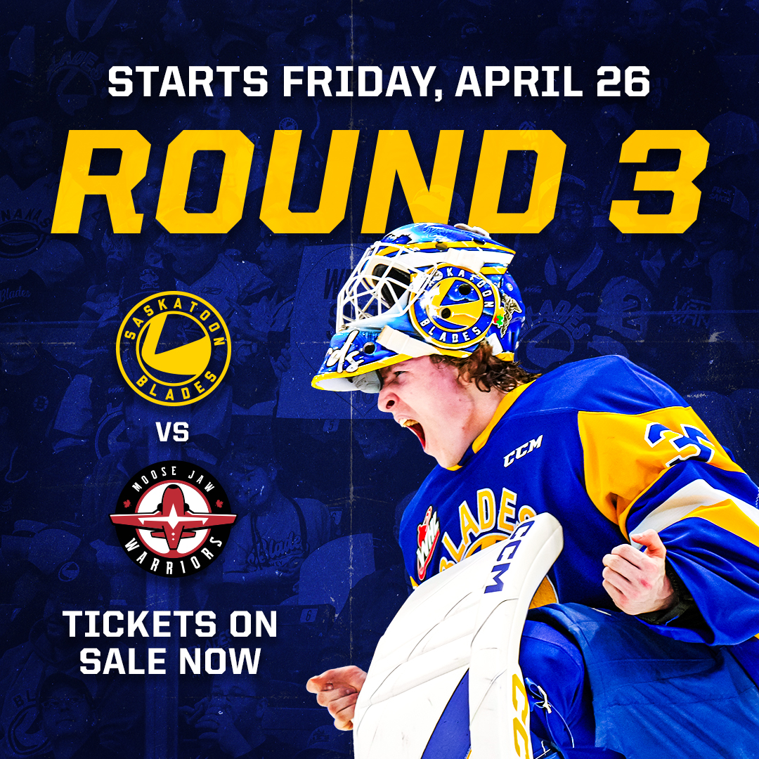 ROUND 1 GAME 3 RECAP | Armstrong's hat-trick gives Blades 2-1 series ...