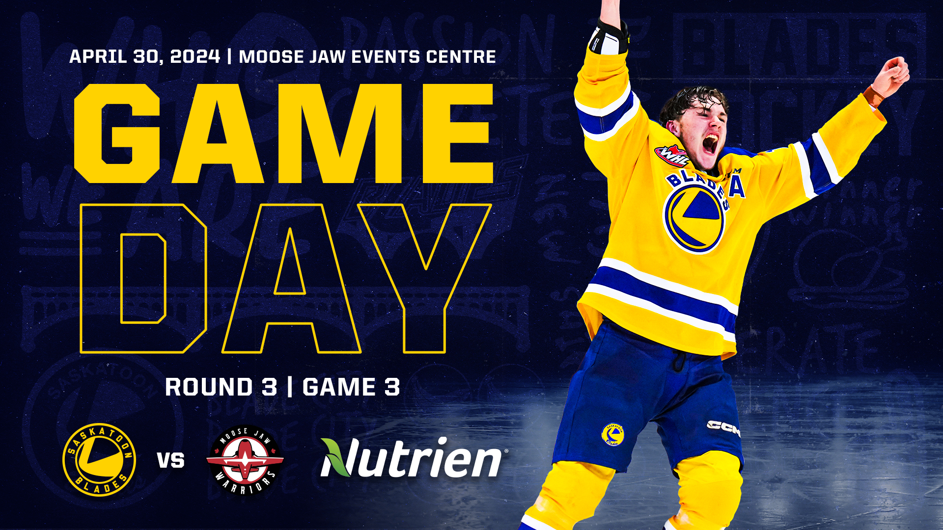 ROUND 3 GAME 3 PREVIEW | Blades visit Warriors for Game 3 of the ...
