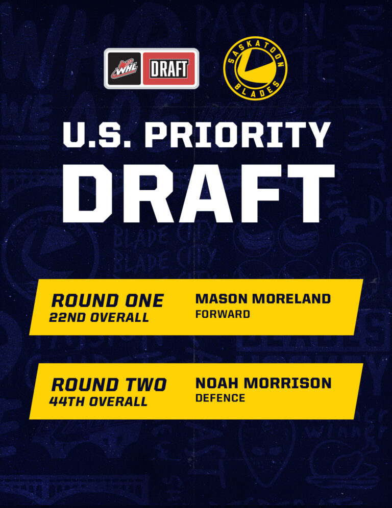 Blades select pair of 6-foot skaters in U.S. Priority Draft - Saskatoon ...