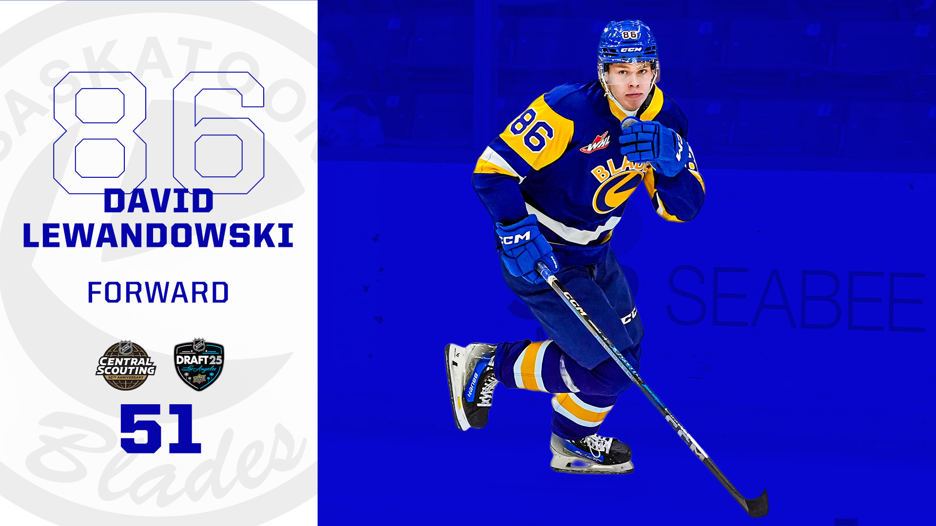 Blades sign 2025 NHL draft-eligible forward David Lewandowski ...