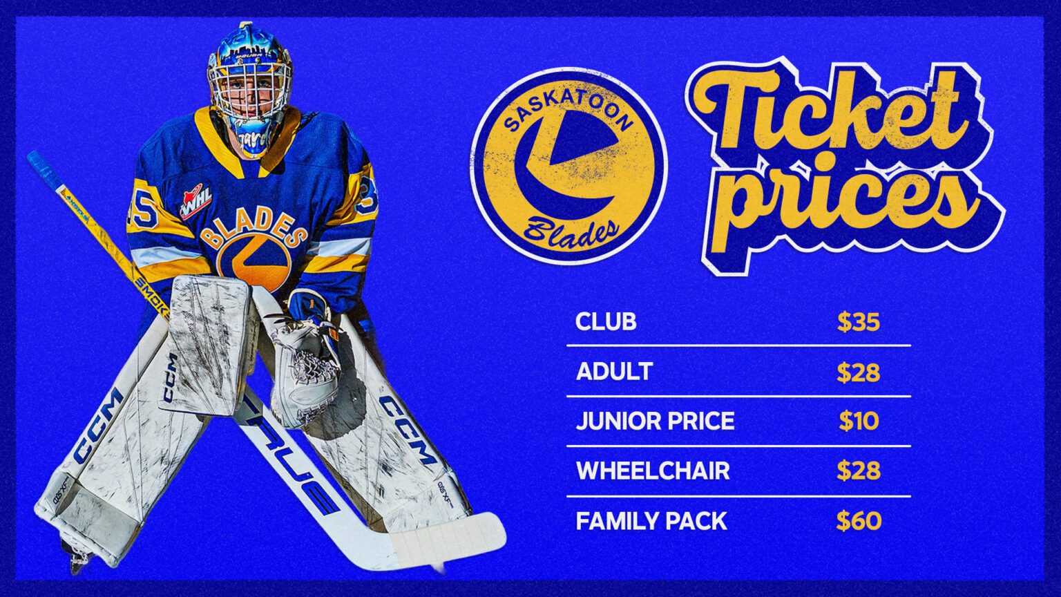 Single Game Tickets - Saskatoon Blades