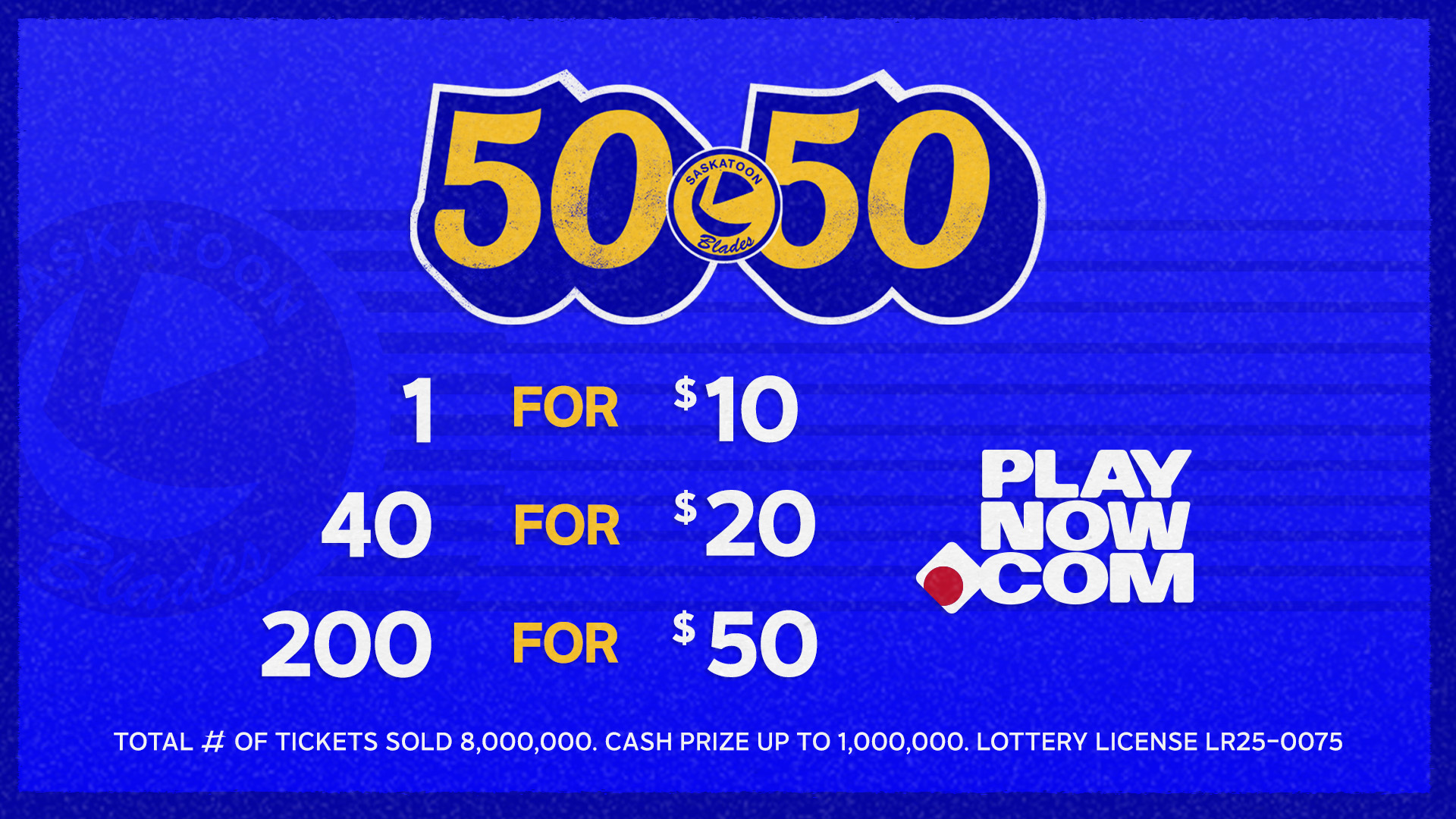 50/50 Winners - Saskatoon Blades