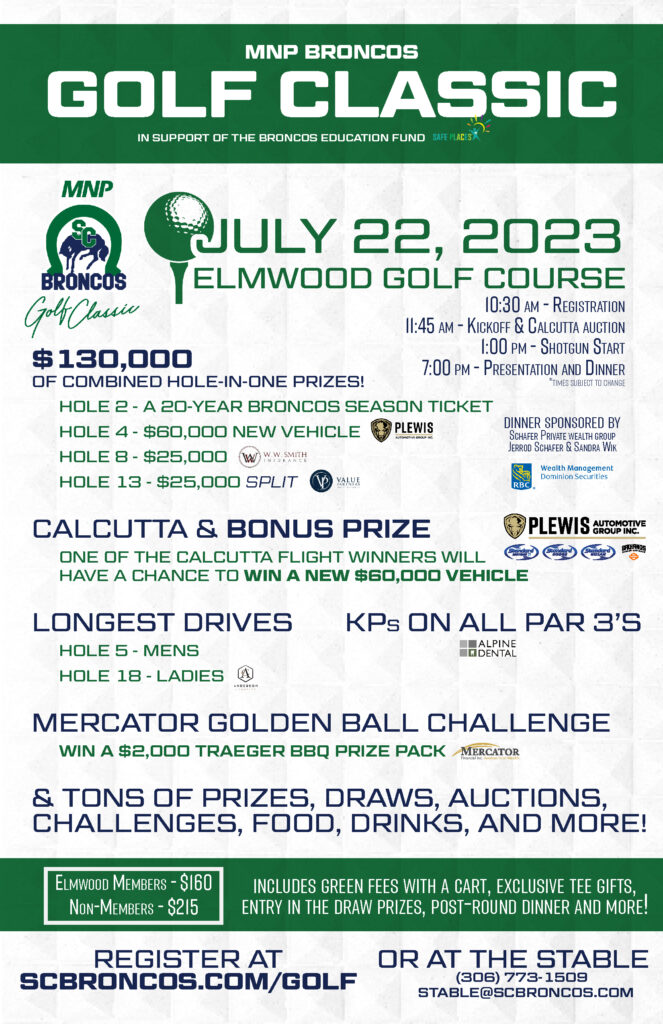 MNP Broncos Golf Classic - Swift Current Broncos