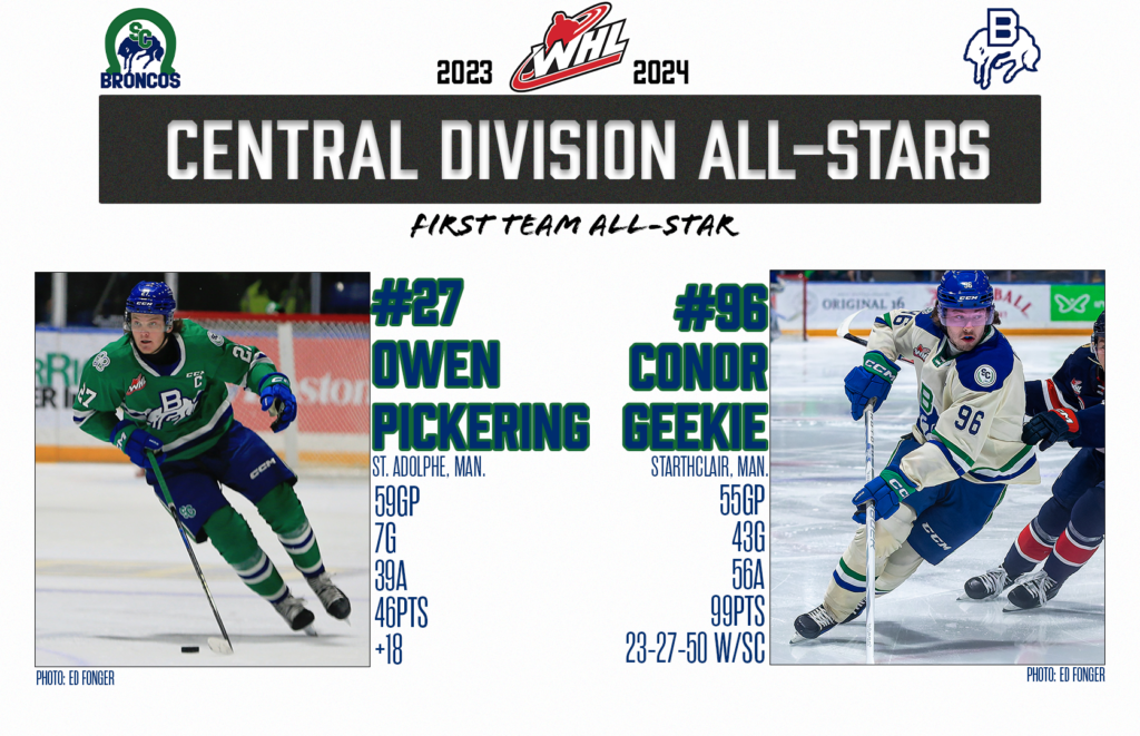 Broncos Pickering and Geekie Named to Division First All-Star Team ...