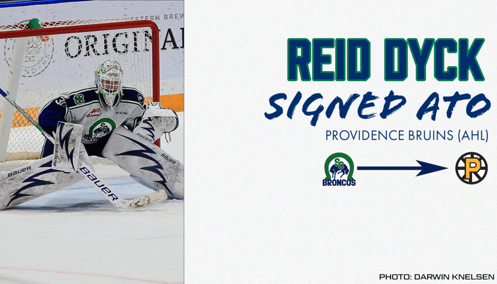 Dyck Signs ATO with Providence Bruins in AHL - Swift Current Broncos