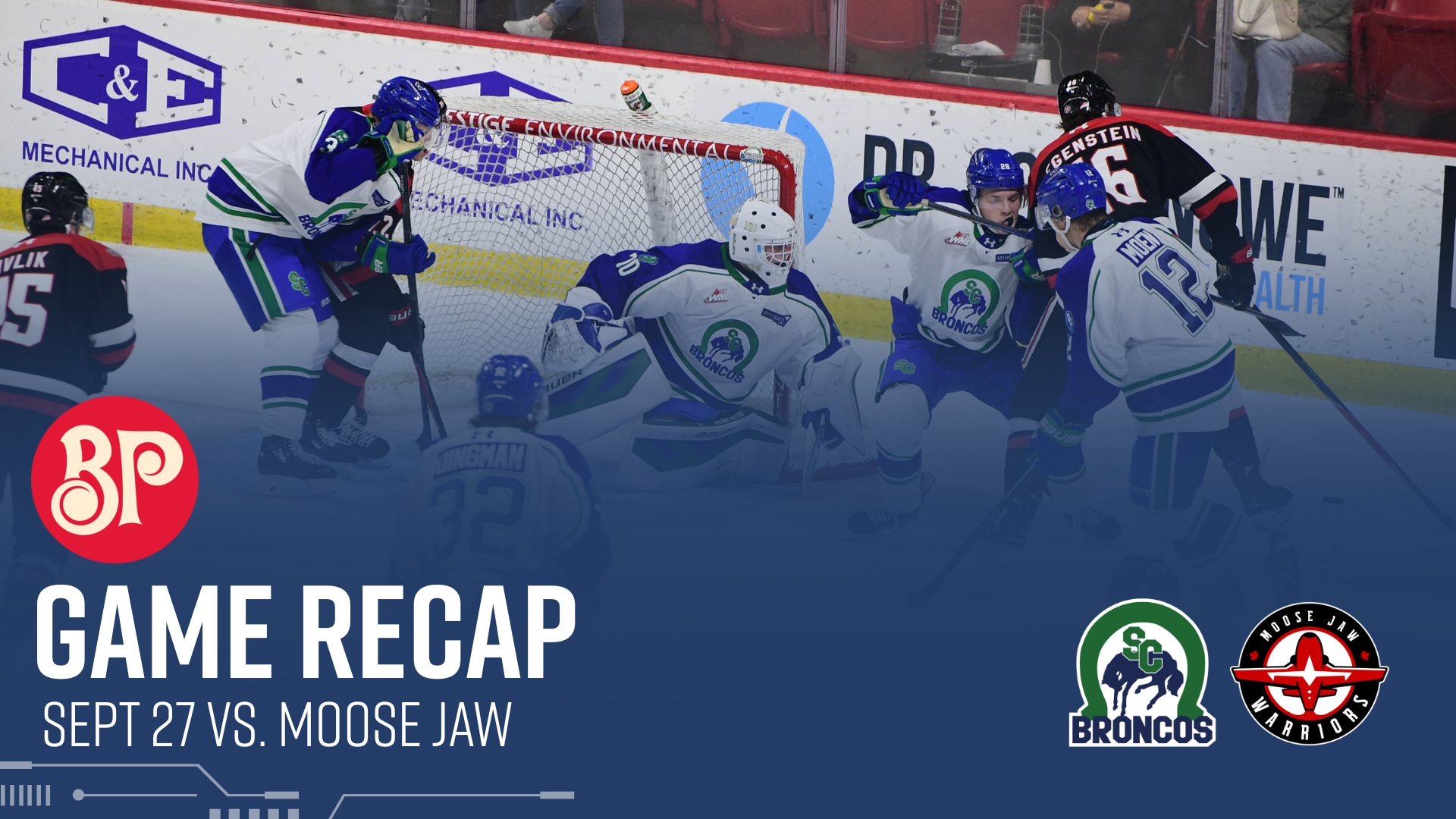 Boston Pizza Recap: Swift Current Broncos Lose 6-1 to Moose Jaw - BVM ...