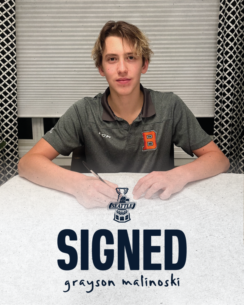 T-Birds Sign Goaltender Grayson Malinoski - Seattle Thunderbirds