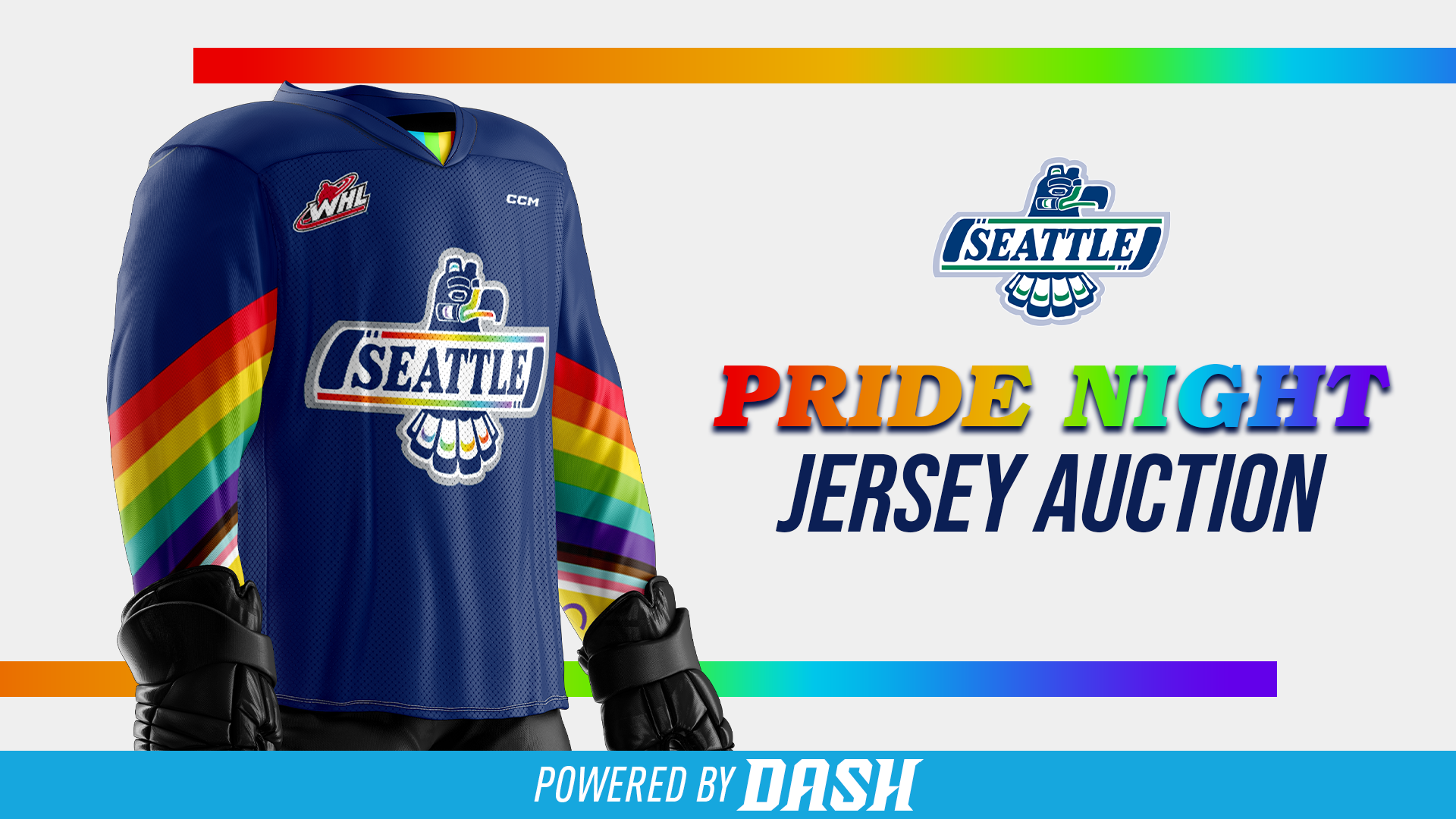 Pride Night Jersey Auction - Seattle Thunderbirds
