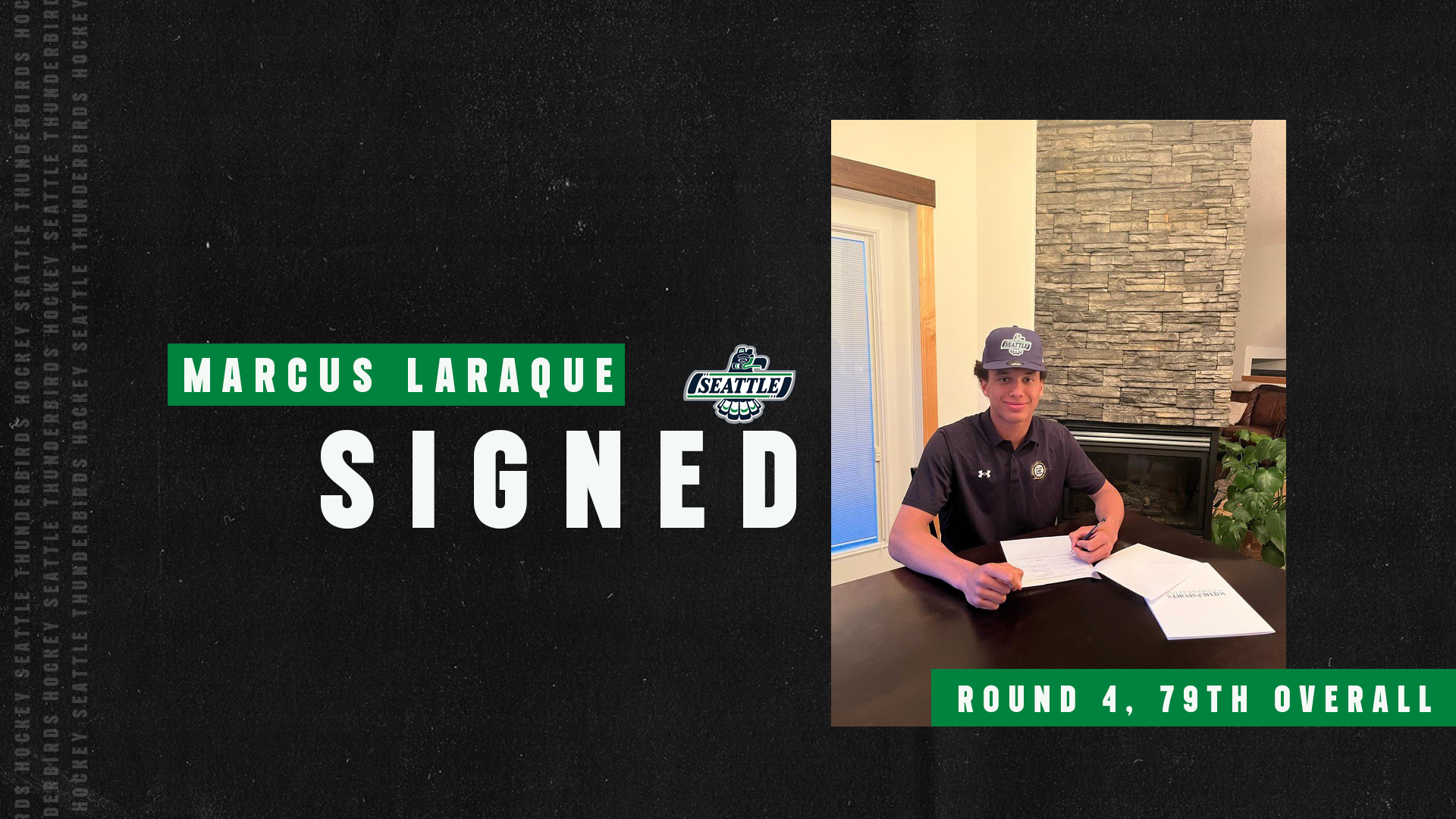 Thunderbirds Sign Marcus Laraque - Seattle Thunderbirds