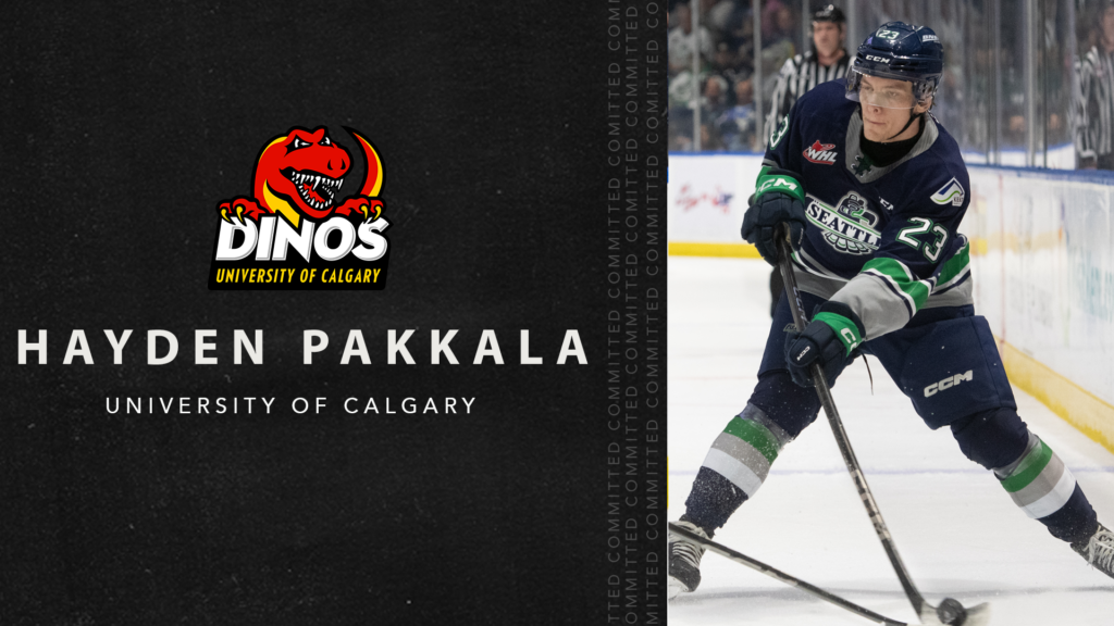 Hayden Pakkala Commits to the University of Calgary - Seattle Thunderbirds