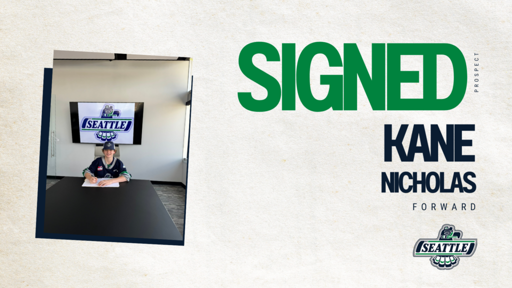 T-Birds Sign Kane Nicholas - Seattle Thunderbirds
