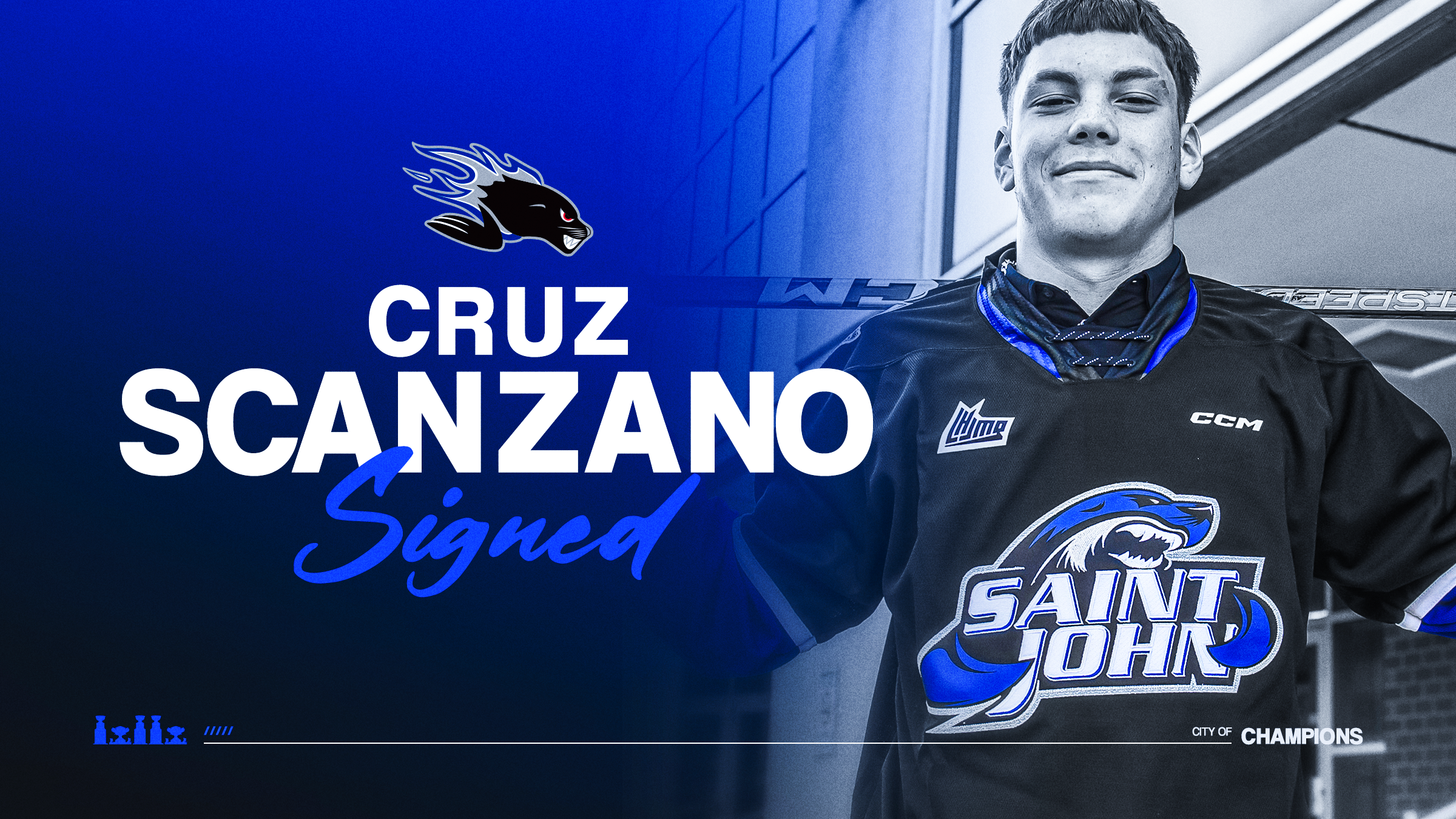 Sea Dogs sign 2024 second-round pick Cruz Scanzano - Saint John Sea Dogs