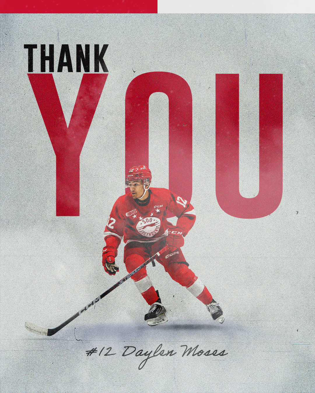 Daylen Moses dealt to Sarnia - Soo Greyhounds
