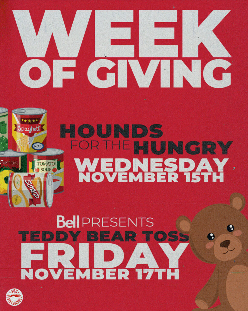 Soo Greyhounds proud to announce the 'Week of Giving' - Soo Greyhounds