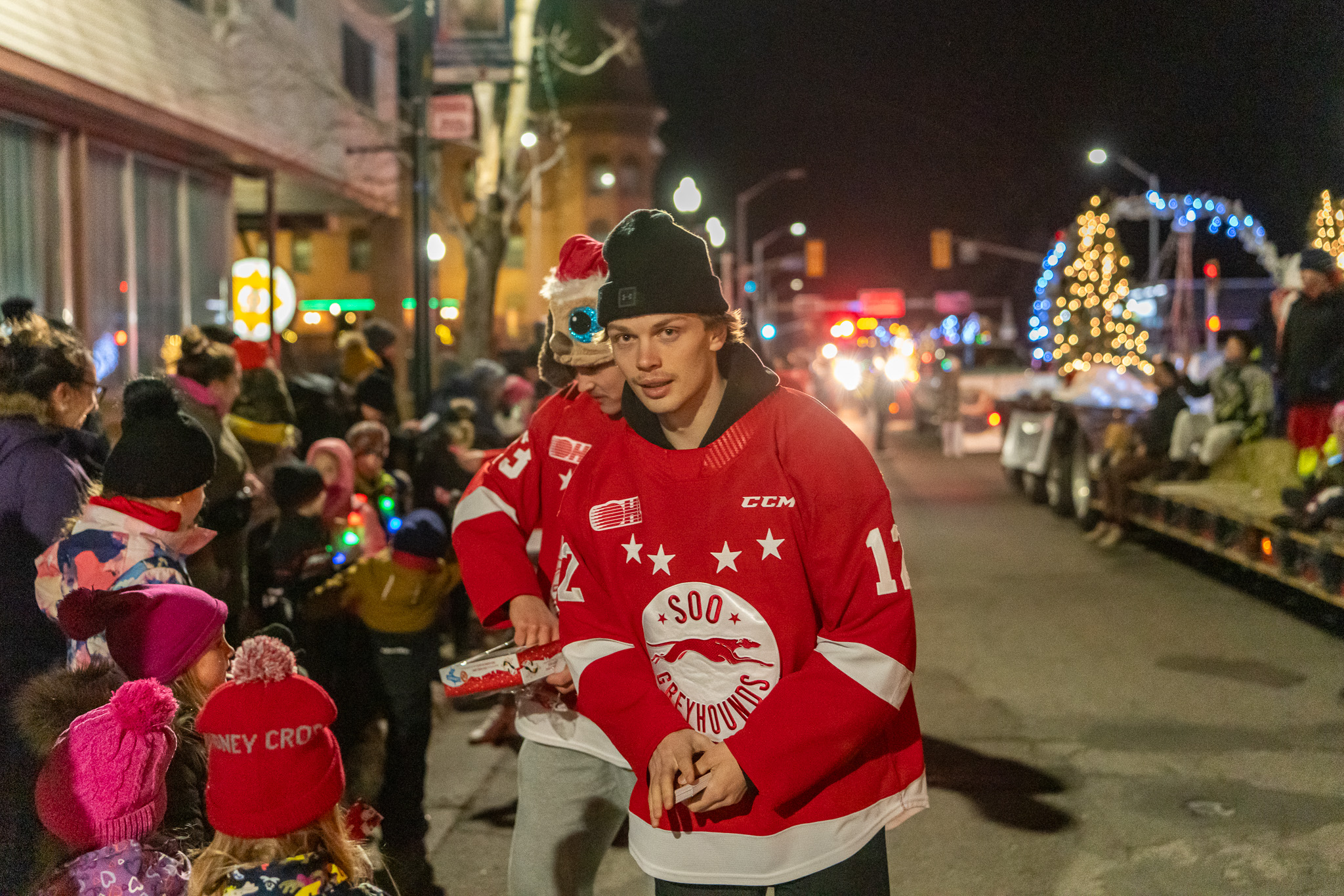 PHOTOS (37); Rotary Santa Claus Parade - November 18, 2023 - Soo Greyhounds