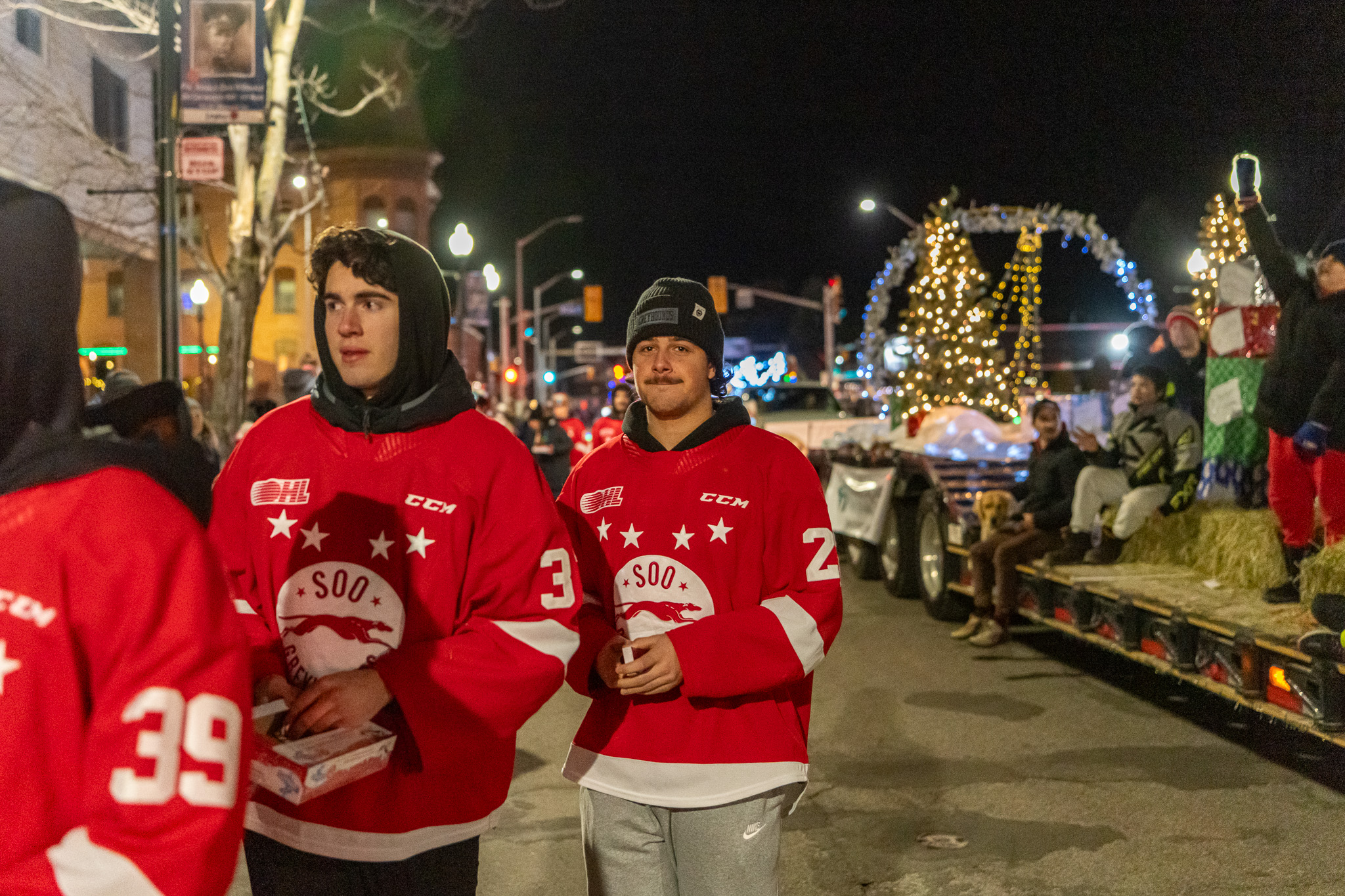 PHOTOS (37); Rotary Santa Claus Parade - November 18, 2023 - Soo Greyhounds