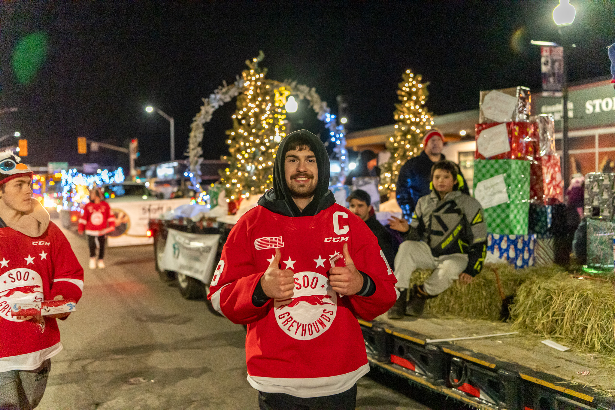 PHOTOS (37); Rotary Santa Claus Parade - November 18, 2023 - Soo Greyhounds
