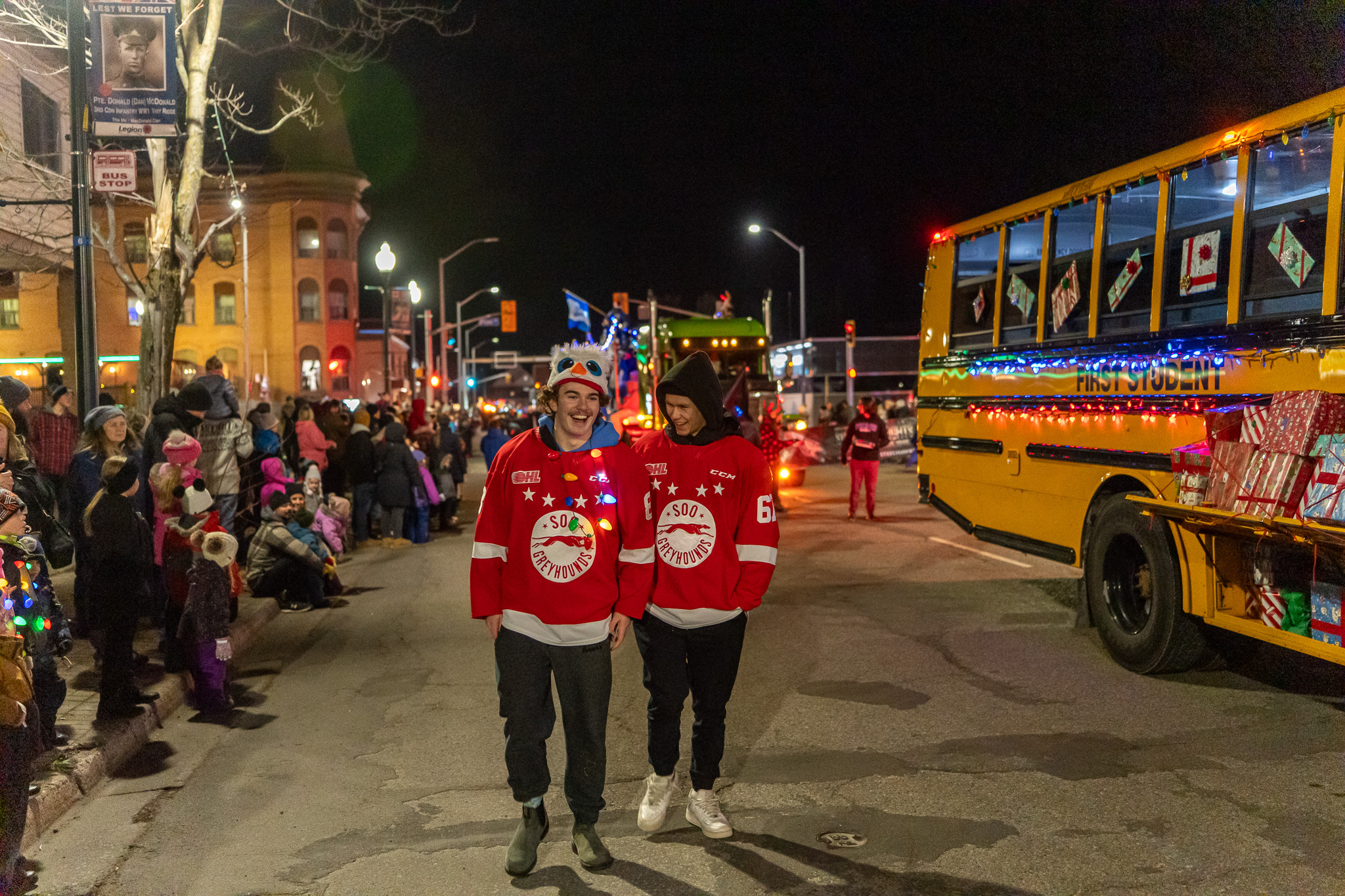 PHOTOS (37); Rotary Santa Claus Parade - November 18, 2023 - Soo Greyhounds