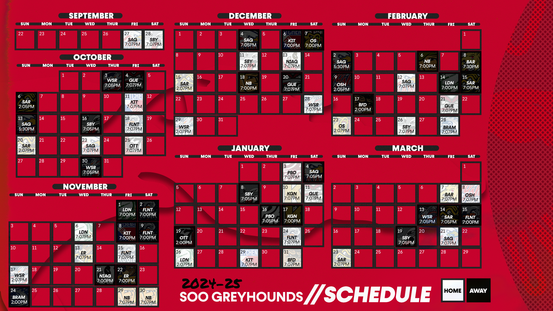 OHL Announces 2024-25 Regular Season Schedule - Soo Greyhounds
