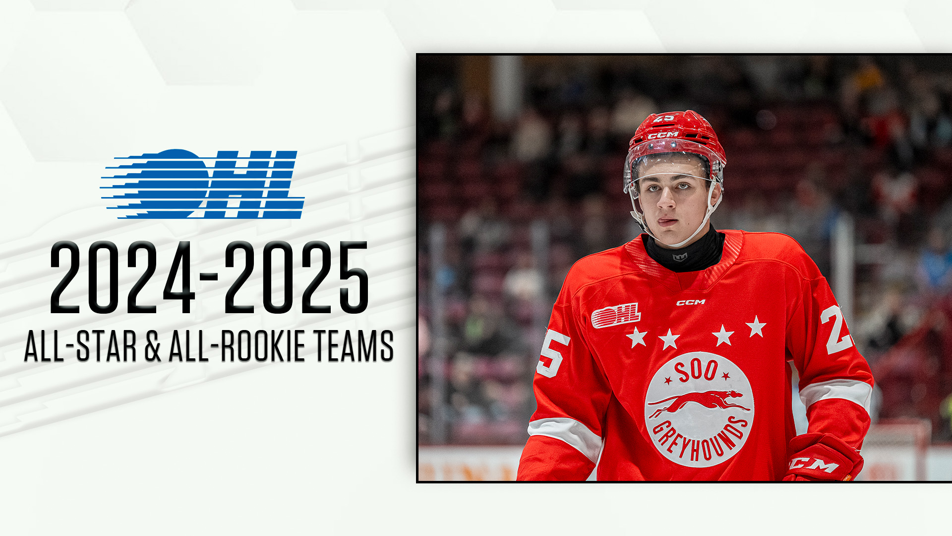 Chase Reid selected to 2024-25 1st OHL All-Rookie Team - Soo Greyhounds