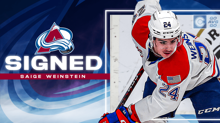 Weinstein signs Entry Level Contract with Colorado Avalanche - Spokane ...