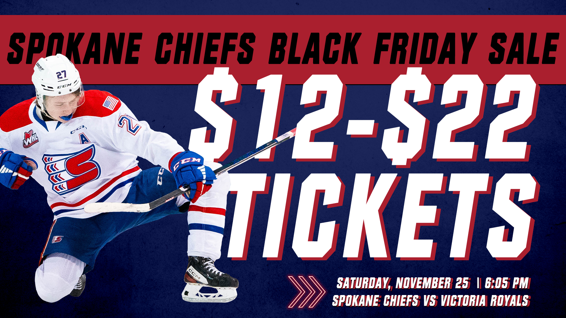 Spokane Chiefs Black Friday Sale - Spokane Chiefs